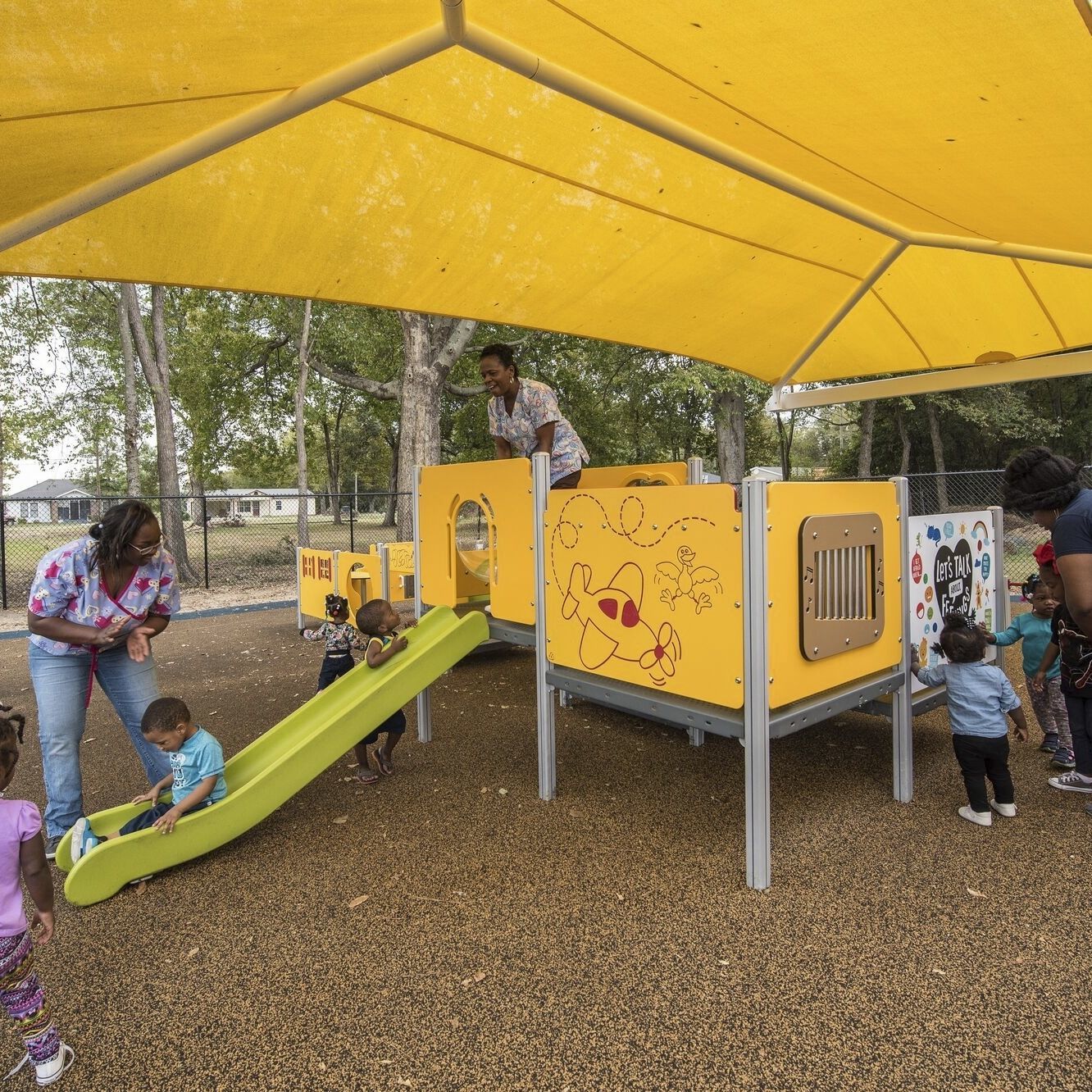 Playground structure - Little Angels Daycare - LANDSCAPE STRUCTURES ...