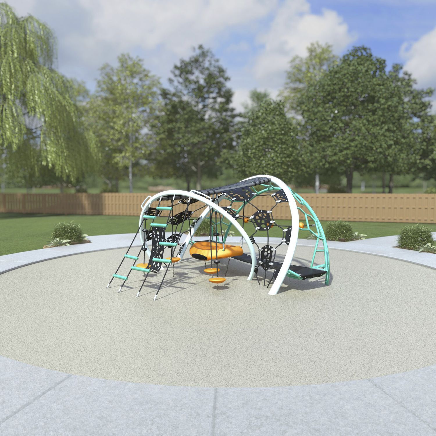 Playground structure - Quantis® A.3 - LANDSCAPE STRUCTURES - galvanised ...