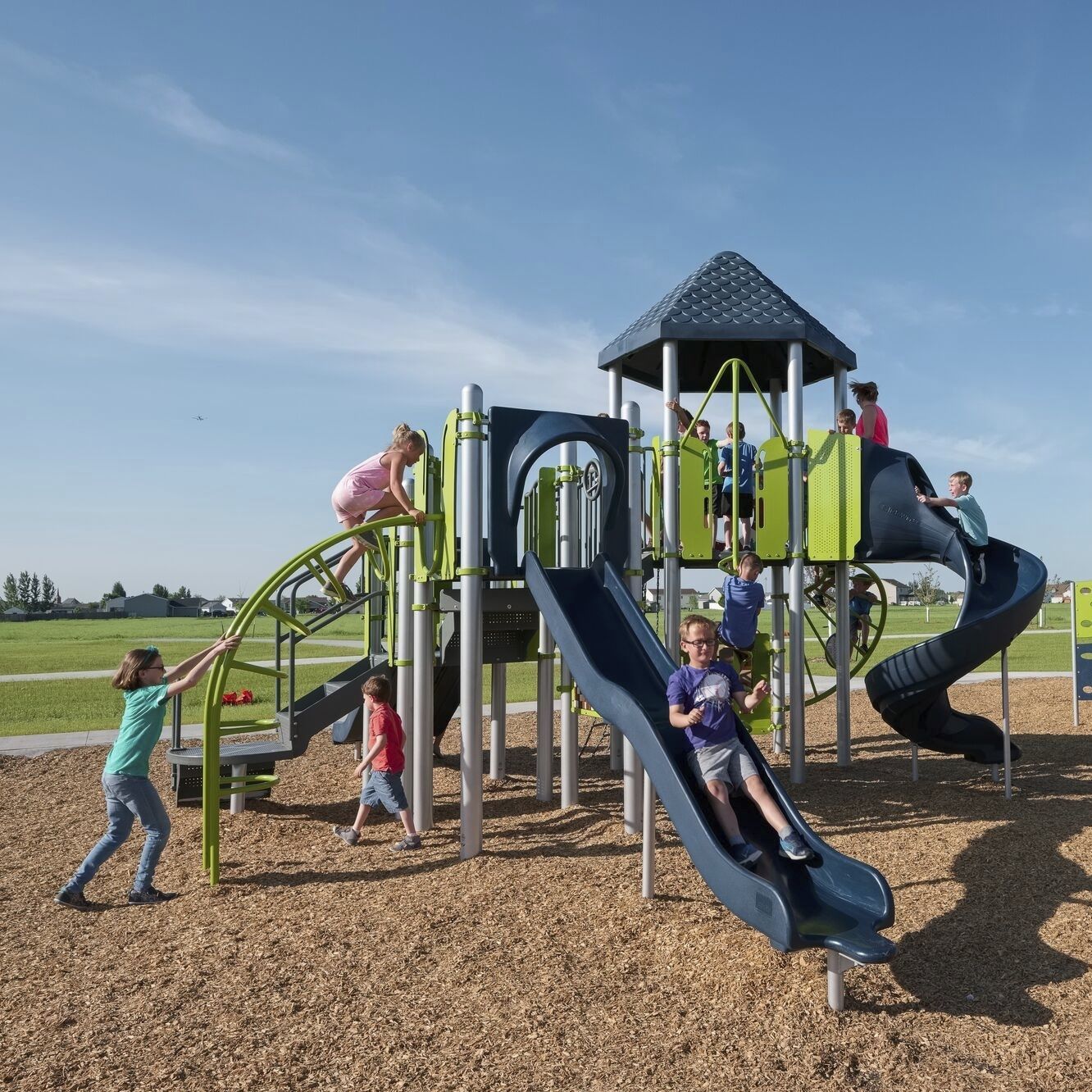 Playground structure - PlayBooster - Design 7231 - LANDSCAPE STRUCTURES ...