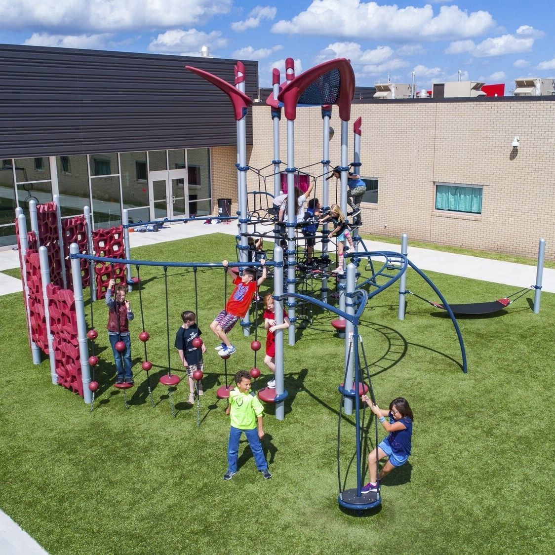 Playground structure - Playbooster Netplex – Design 7303 - LANDSCAPE ...