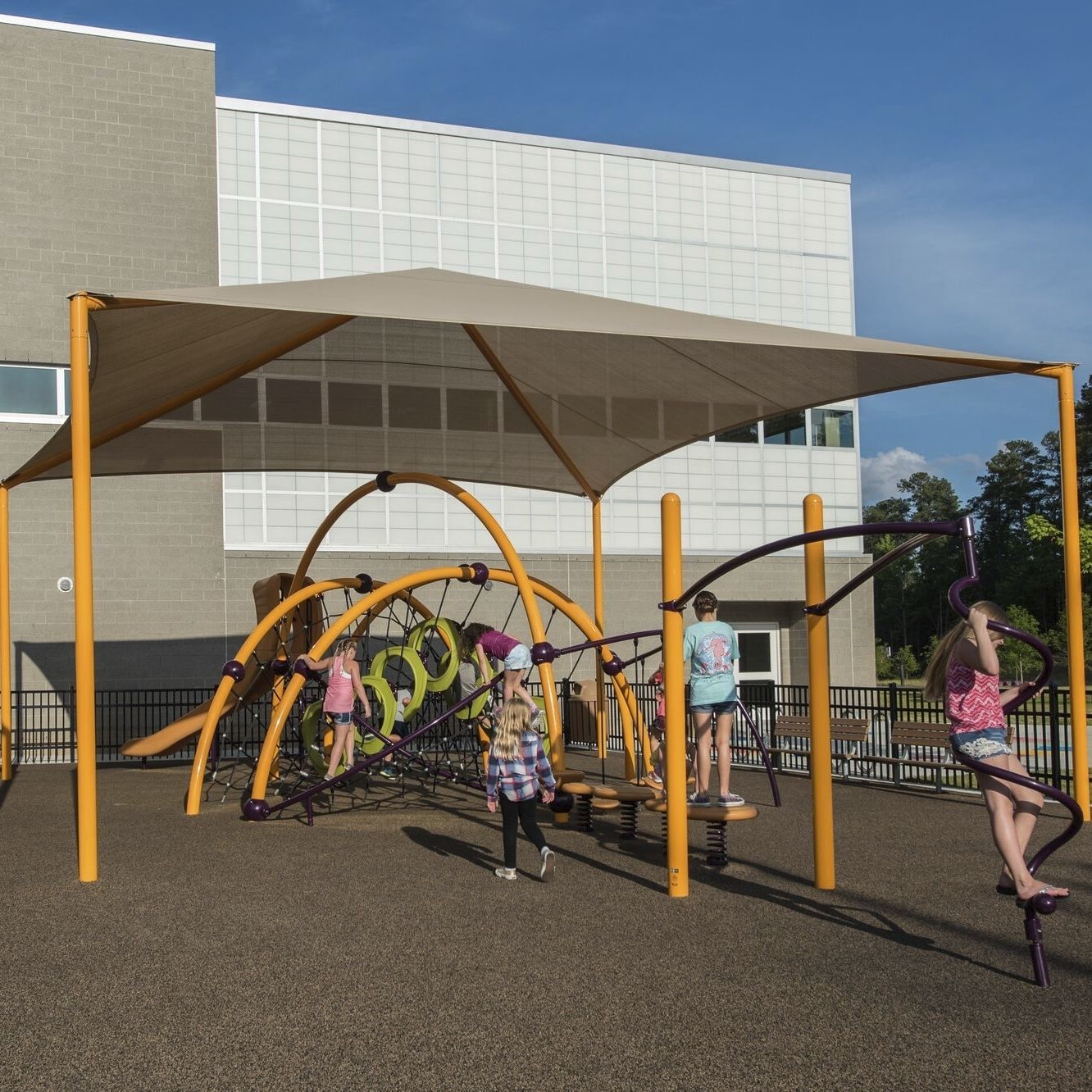 Playground structure - Design 6887 - LANDSCAPE STRUCTURES - stainless ...