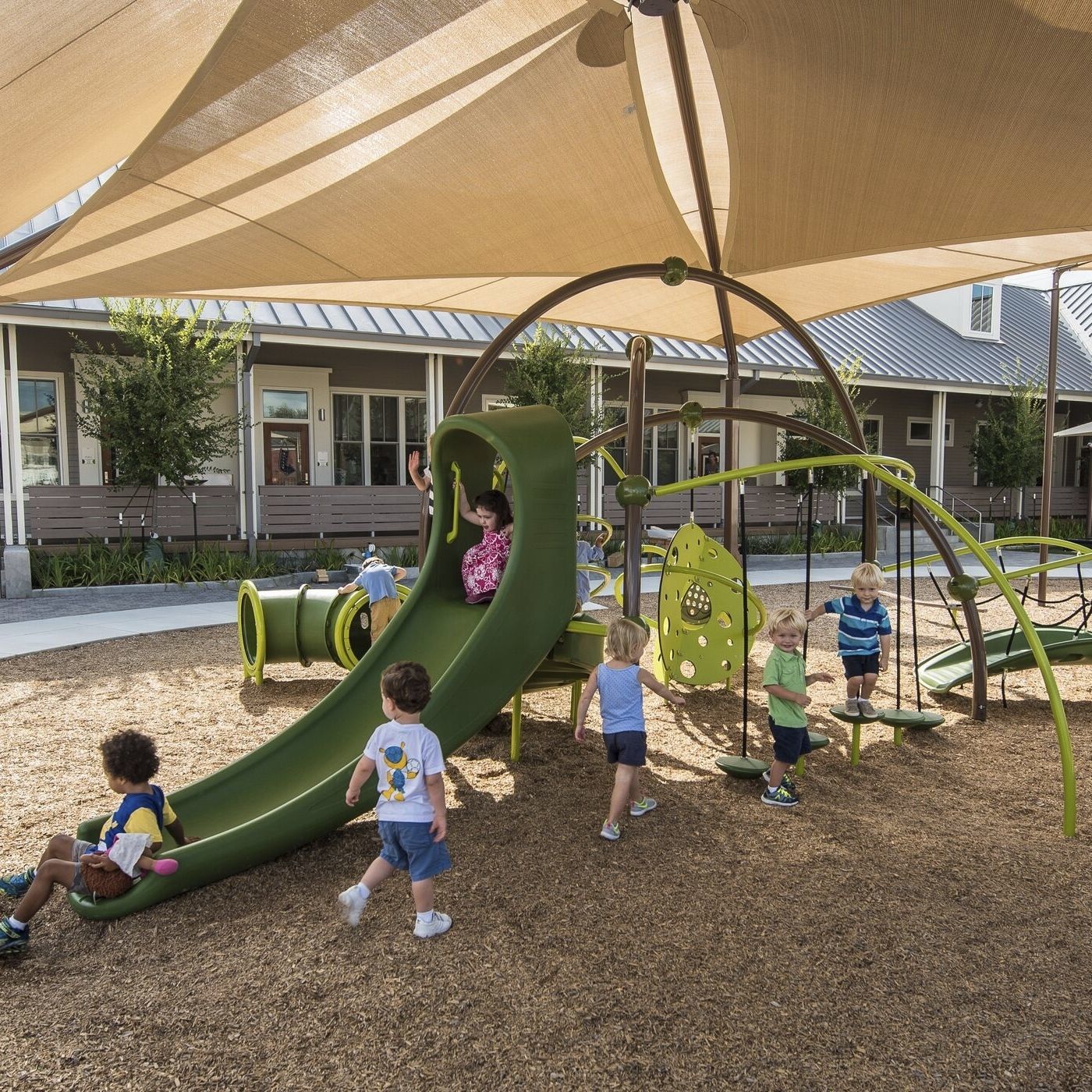 Playground structure - Design 6759 - LANDSCAPE STRUCTURES - stainless ...