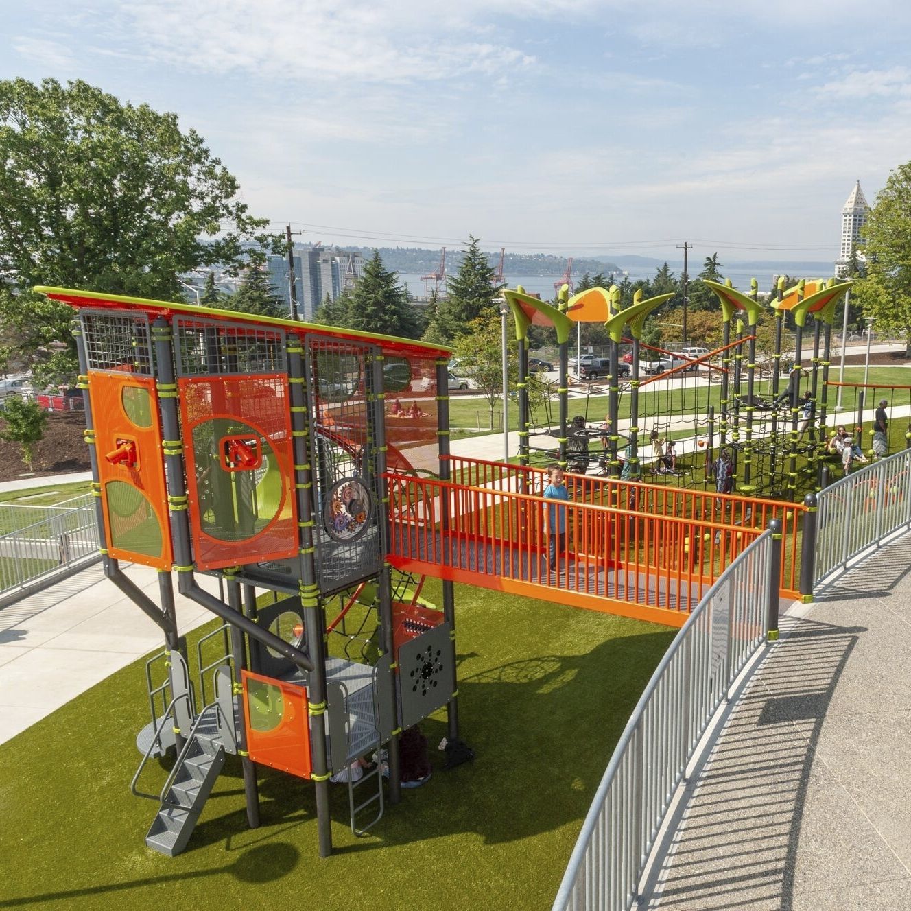 Playground structure - Yesler Terrace Park - LANDSCAPE STRUCTURES ...
