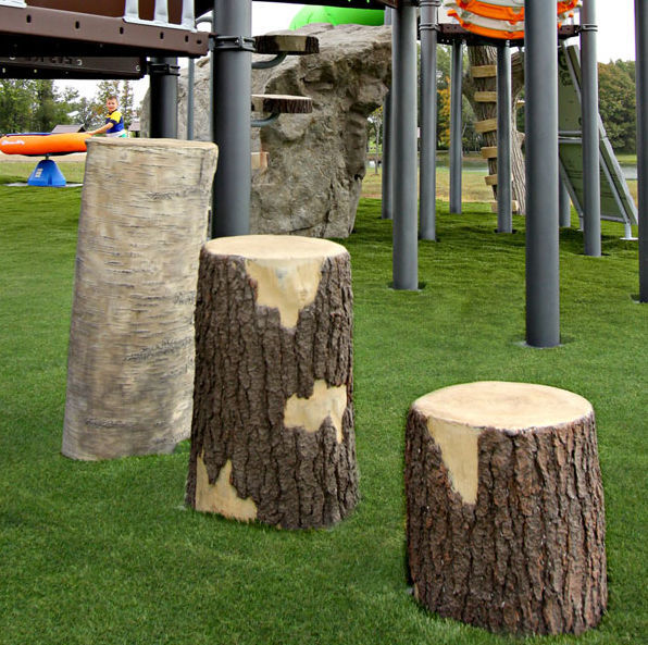 Playground obstacle course - TREE STUMPS BIRCH - little tikes - outdoor ...