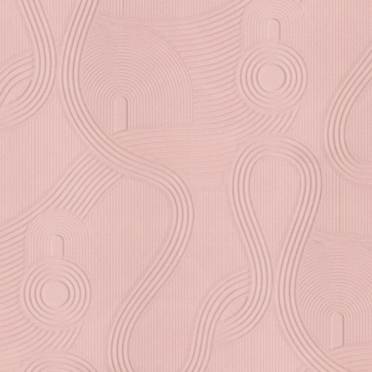 Contemporary wallpaper - ZEN - Devon&Devon - patterned / fabric look / pink