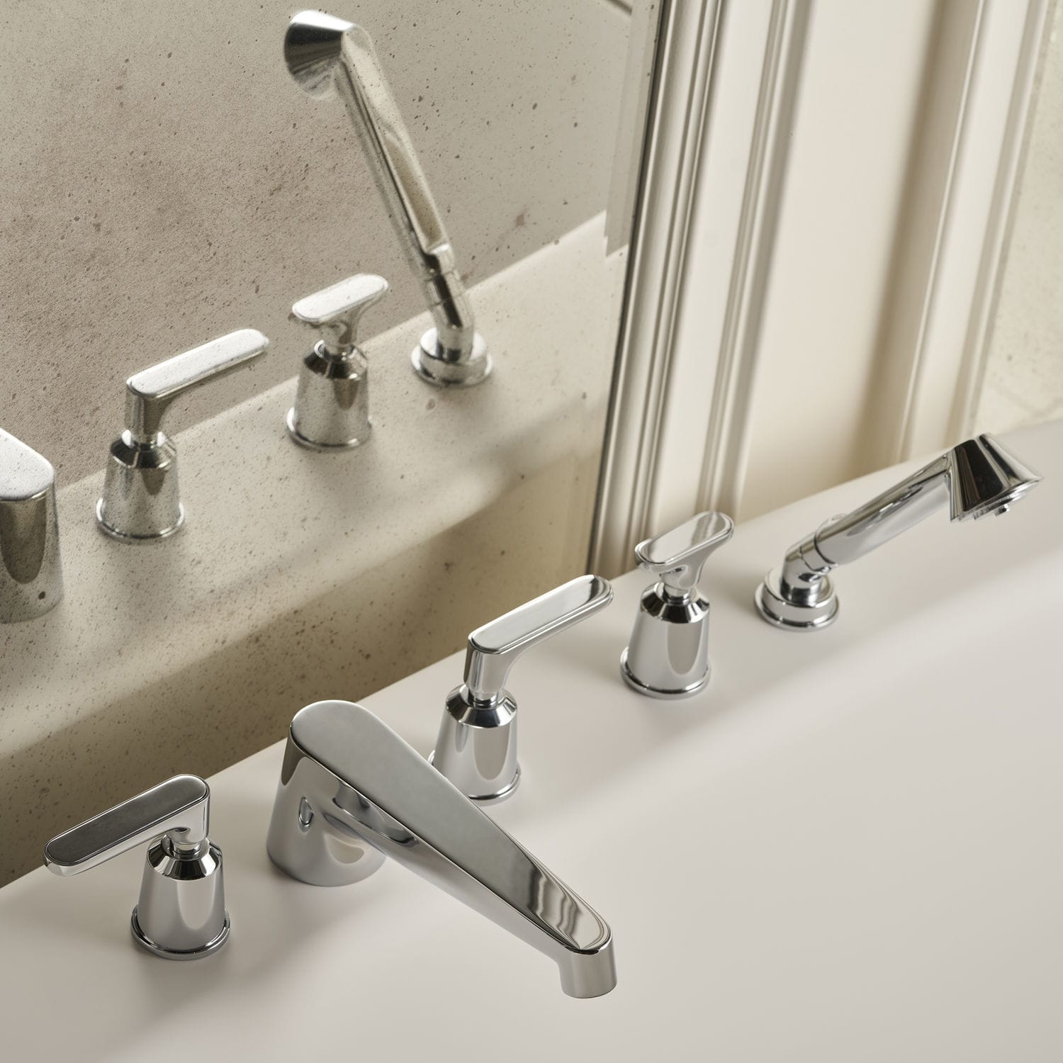 Double-handle bathtub mixer tap - TWENTIES COLLECTION - DESIGNED IN ...