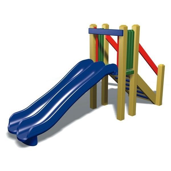 Upright slide - progressive design playgrounds - for playground / multiple