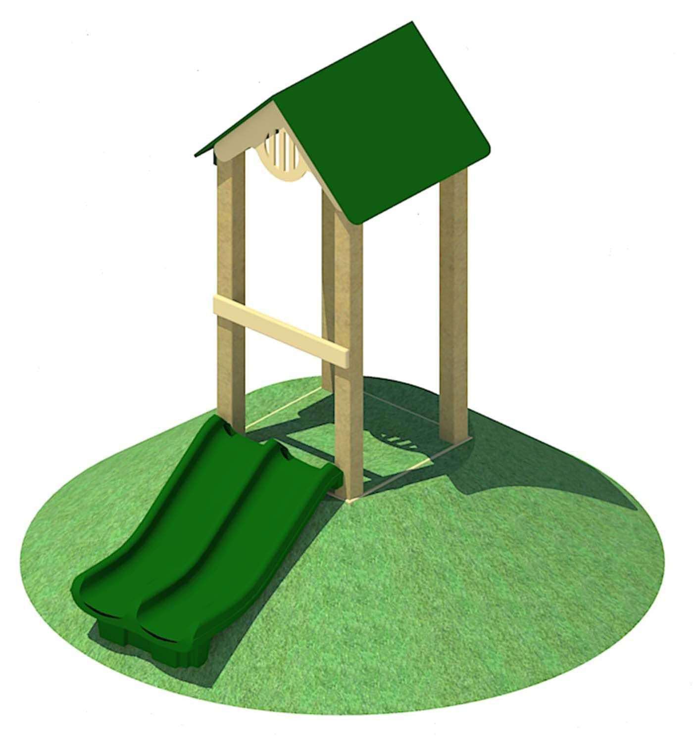 Hill slide - HILL GABLE ROOF - progressive design playgrounds - for ...