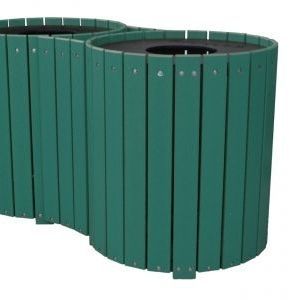 Public trash can - DUAL RECEPTACLE - progressive design playgrounds ...