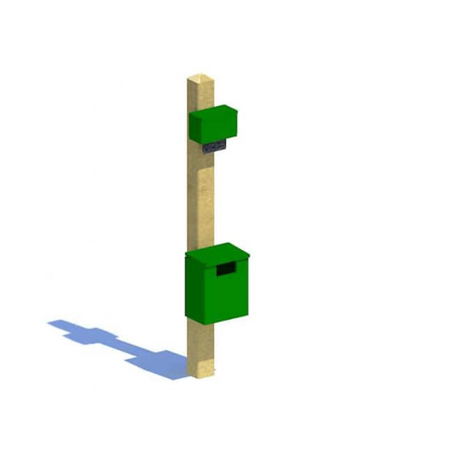 Dog trash can - progressive design playgrounds - with legs / recycled ...