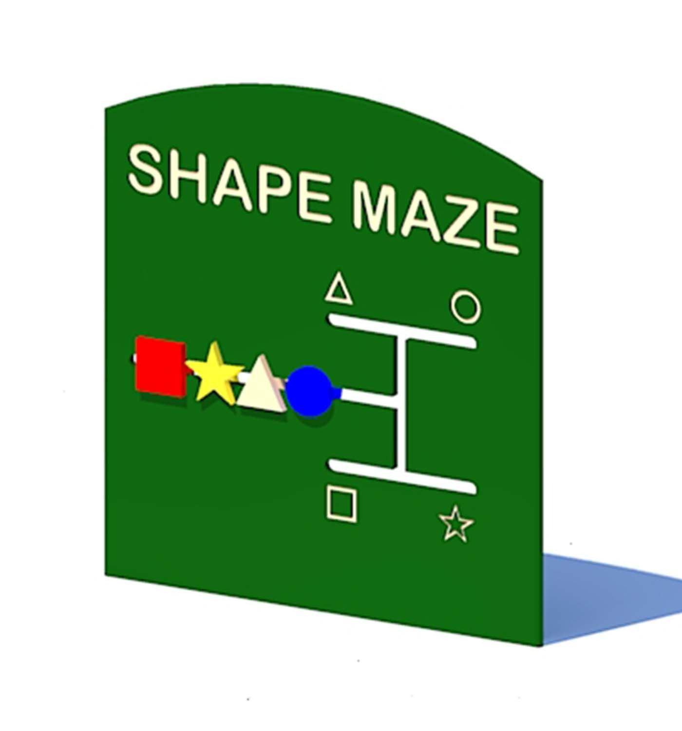 Maze play panel - SHAPE MAZE - progressive design playgrounds