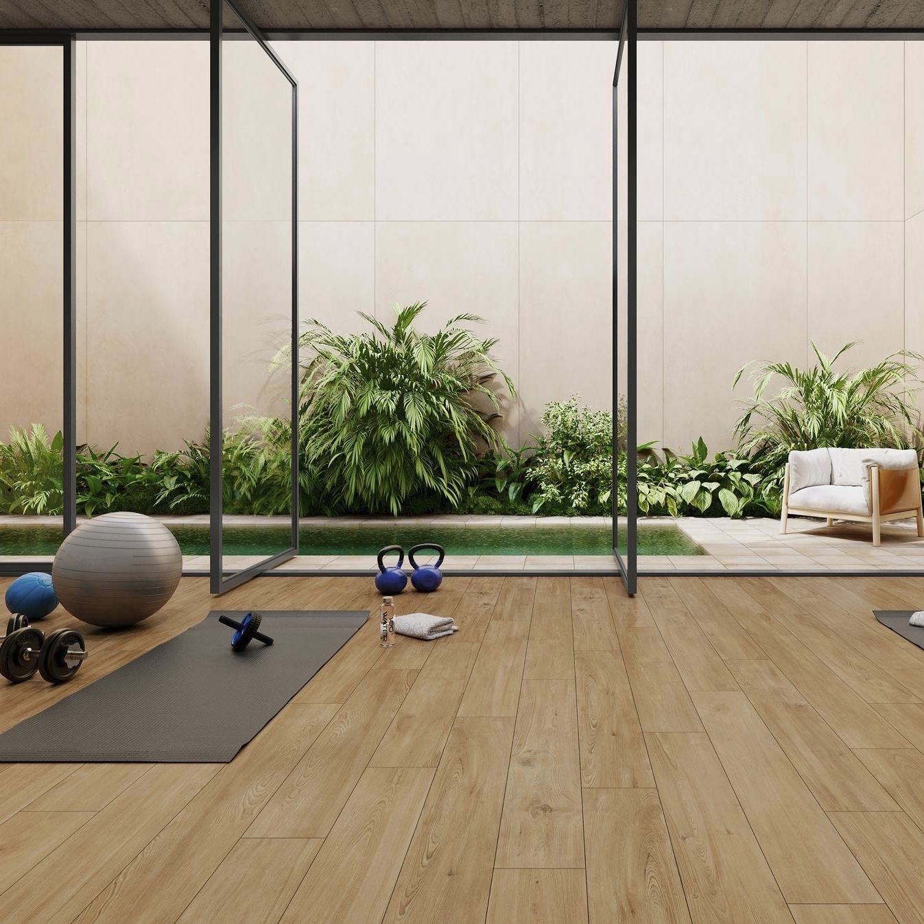 Porcelain tile - ONTARIO - TAU Cerámica - matte / indoor / living room