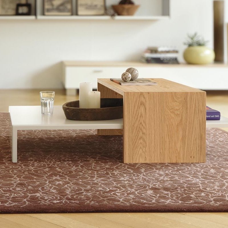 Contemporary coffee table - CT 14 - hülsta - glass / lacquered wood ...
