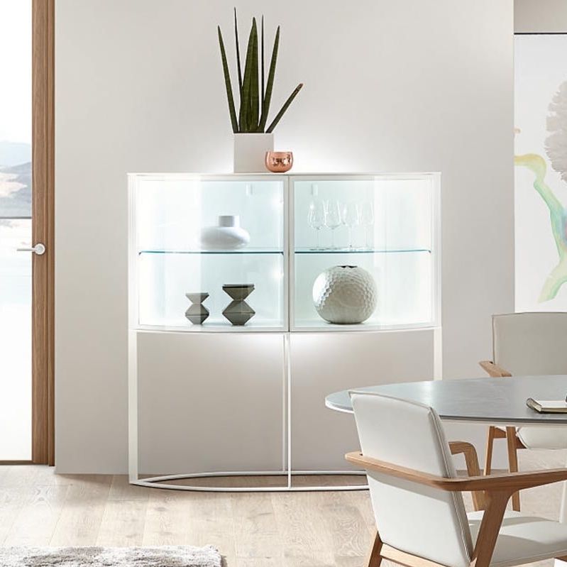 Contemporary display case - NAVIS - hülsta - wall-mounted / with long ...