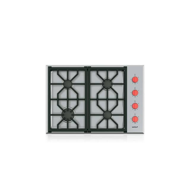 Gas cooktop - CG304P/S - SUB-ZERO - commercial / 4 burner / built-in