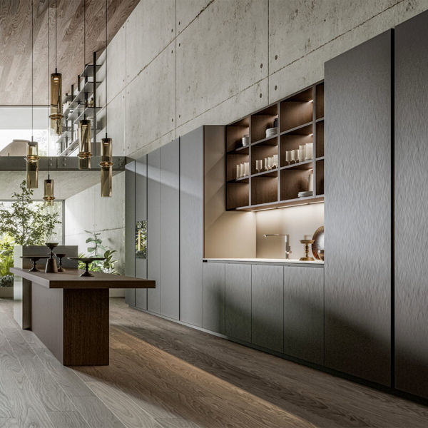 Contemporary kitchen - CX 16 - COMPREX - MDF / aluminium / melamine