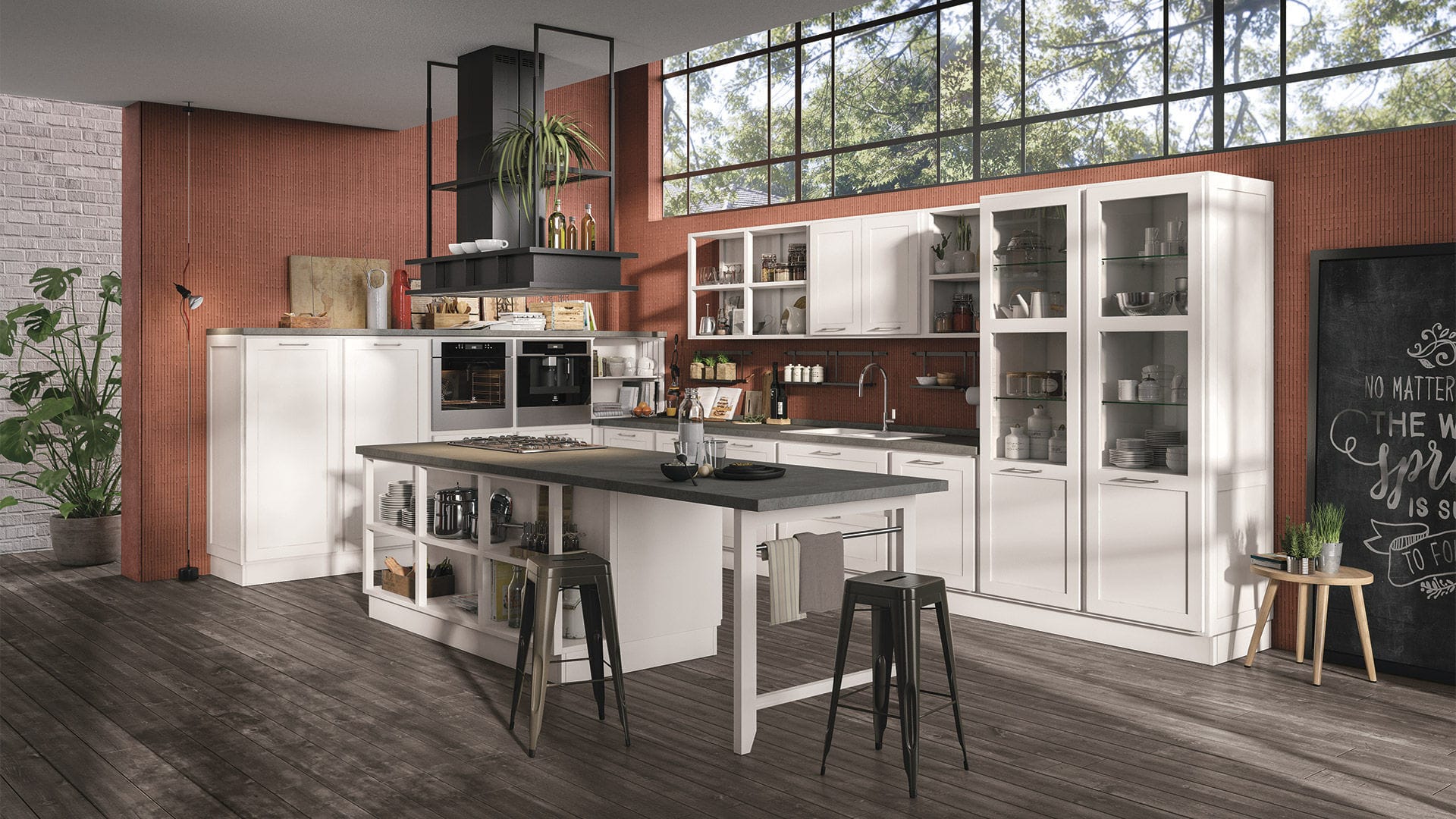 Contemporary kitchen - PROVENZA - CUCINE LUBE - wooden / island / with ...