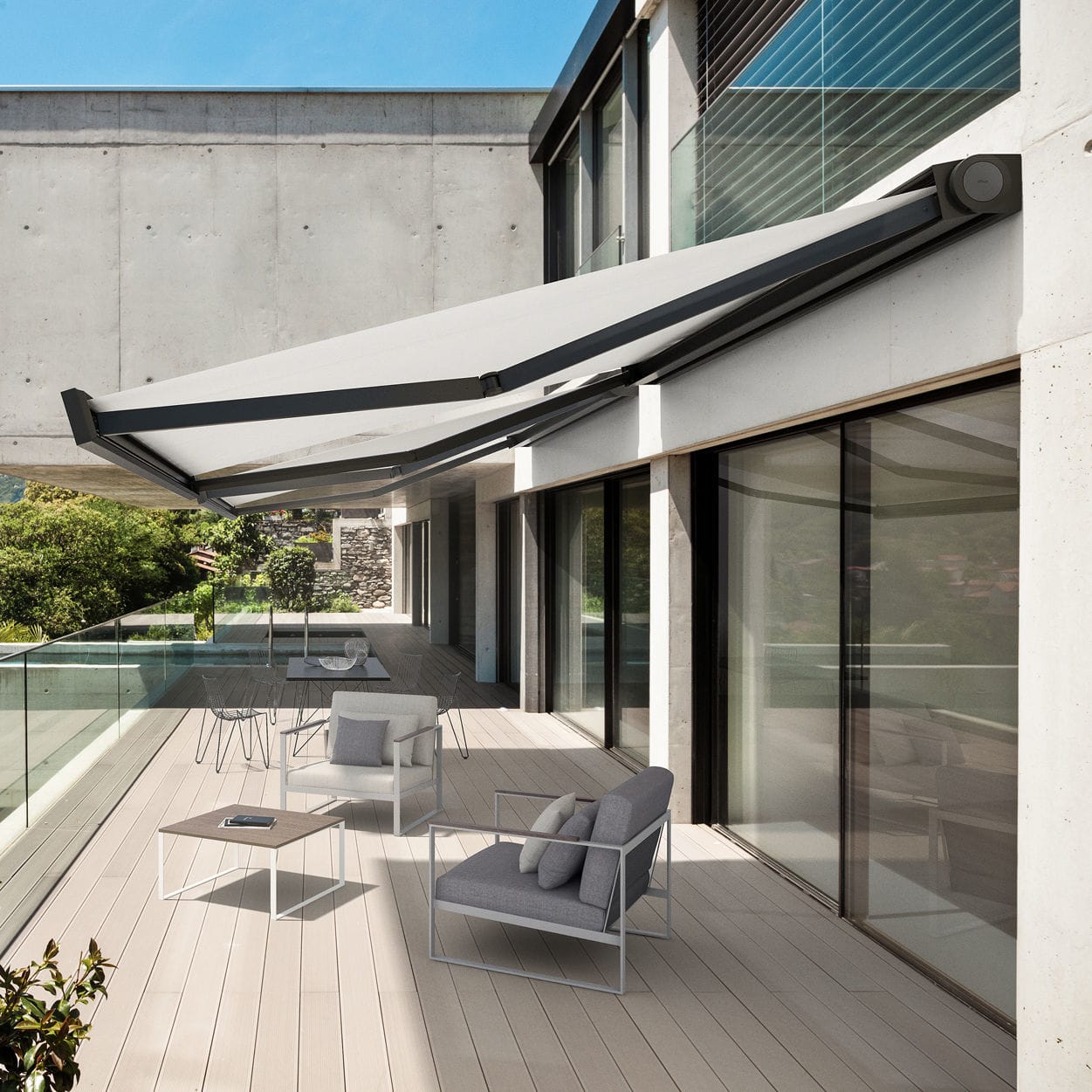 Box awning - NODO - Gibus SPA - retractable / motorized / commercial