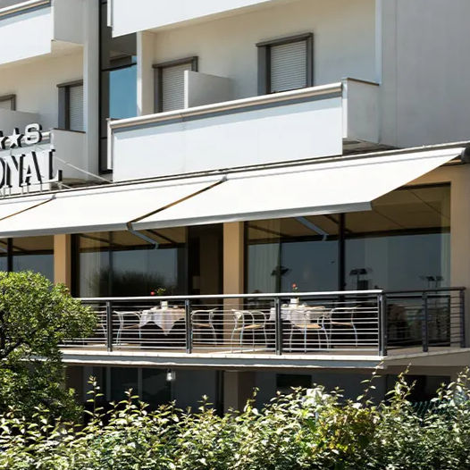 Box awning - RIMINI - ITALY - Gibus SPA - motorized / commercial / balcony
