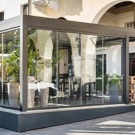 Glass conservatory - SACILE - ITALY - Gibus SPA - steel / commercial ...