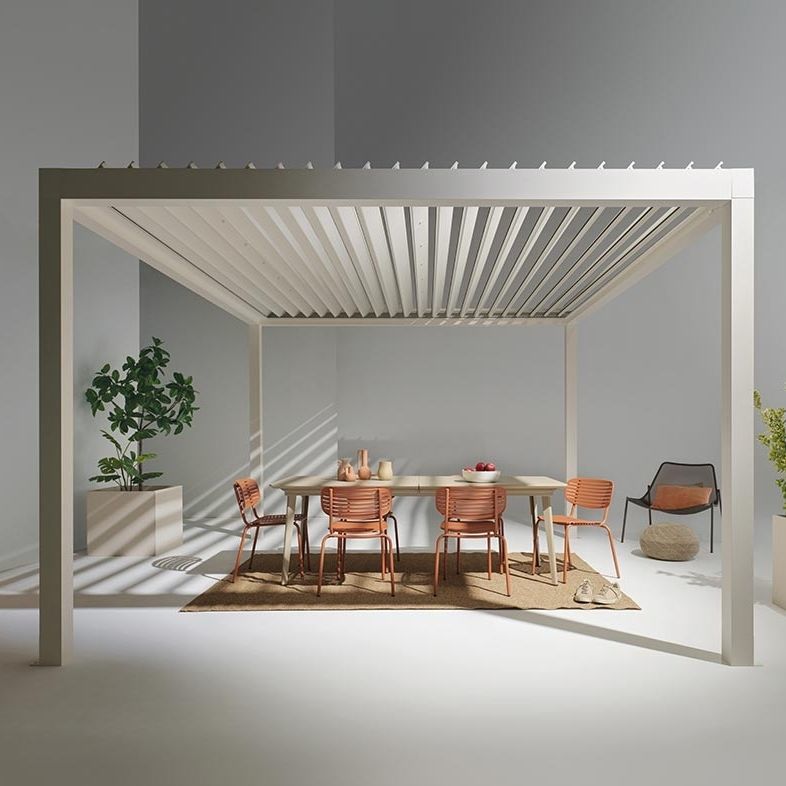 Self-supporting pergola - MOVIE - Gibus SPA - wall-mounted / metal ...