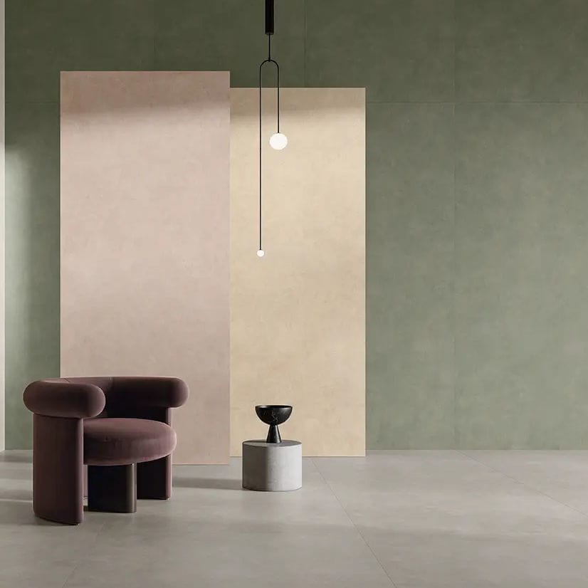 Porcelain stoneware stone slab - GLOW - NovaBell - for wall / for floor ...