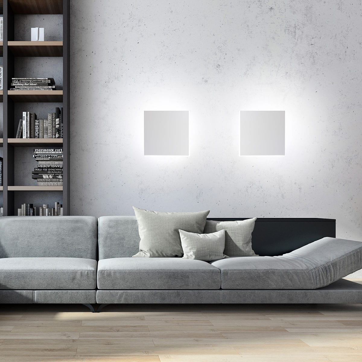 Recessed wall light fixture - ALDECIMO - PANZERI - LED / square / IP20