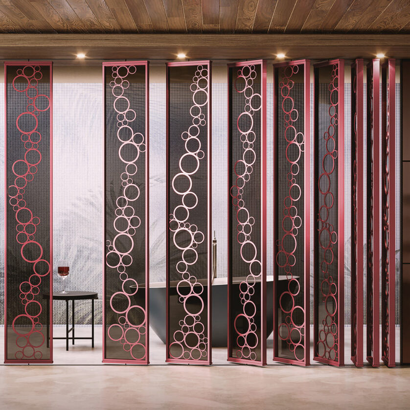 Sliding and stacking partition - ZEFIRO - LINVISIBILE - pivoting ...