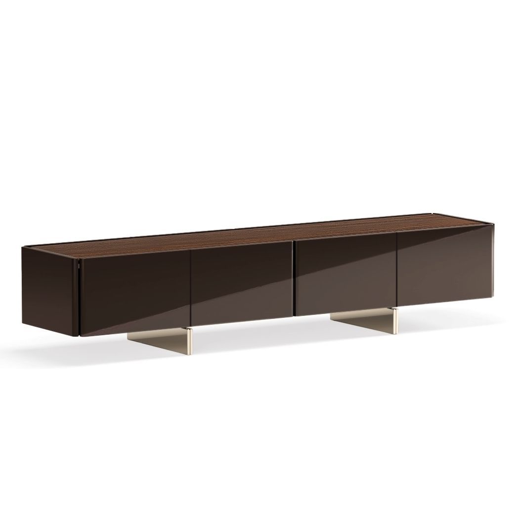 Contemporary sideboard - YVES - Minotti - polyester / ABS / aluminum