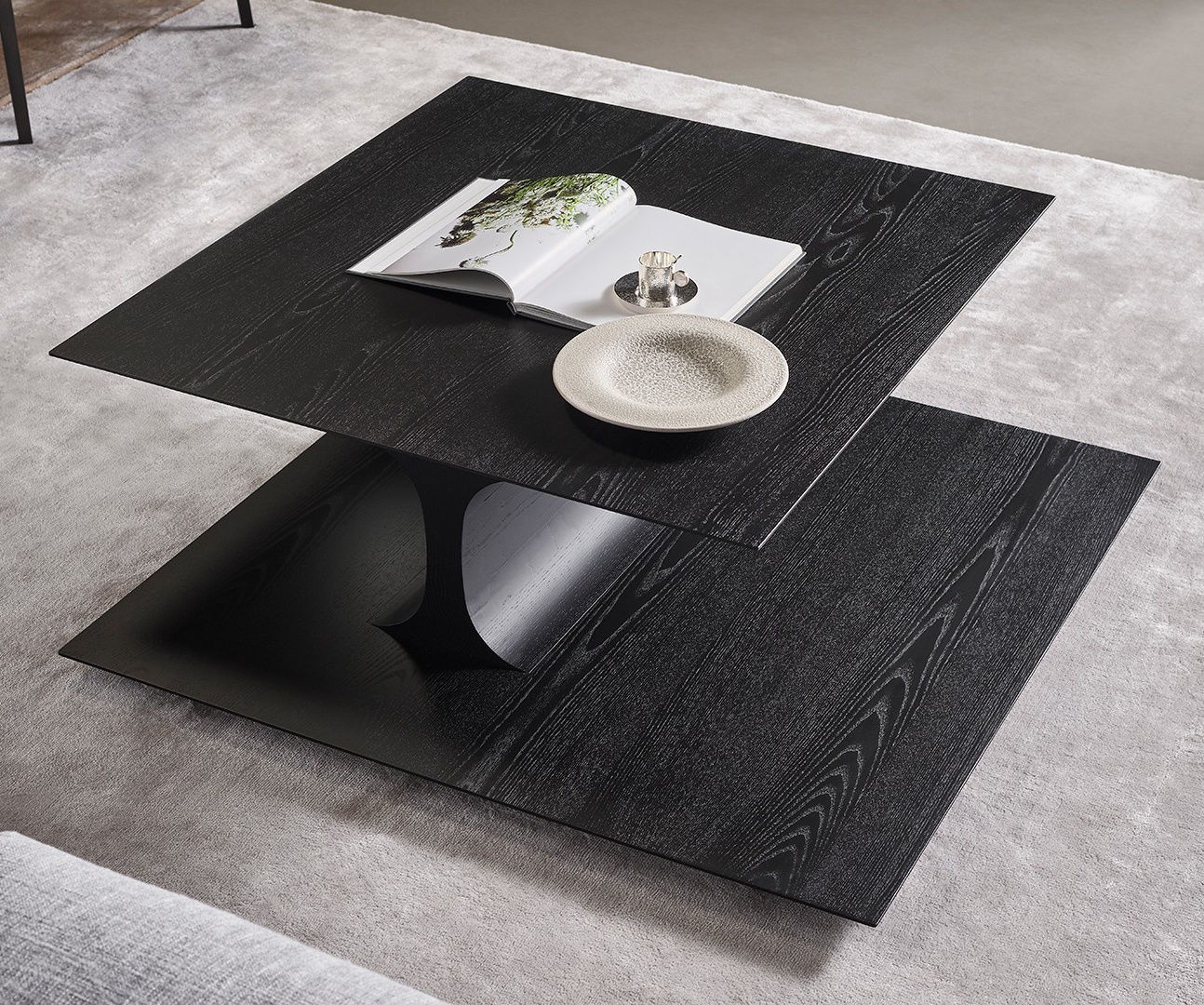 Contemporary coffee table - Kasumi - BONALDO - wooden / wooden base ...