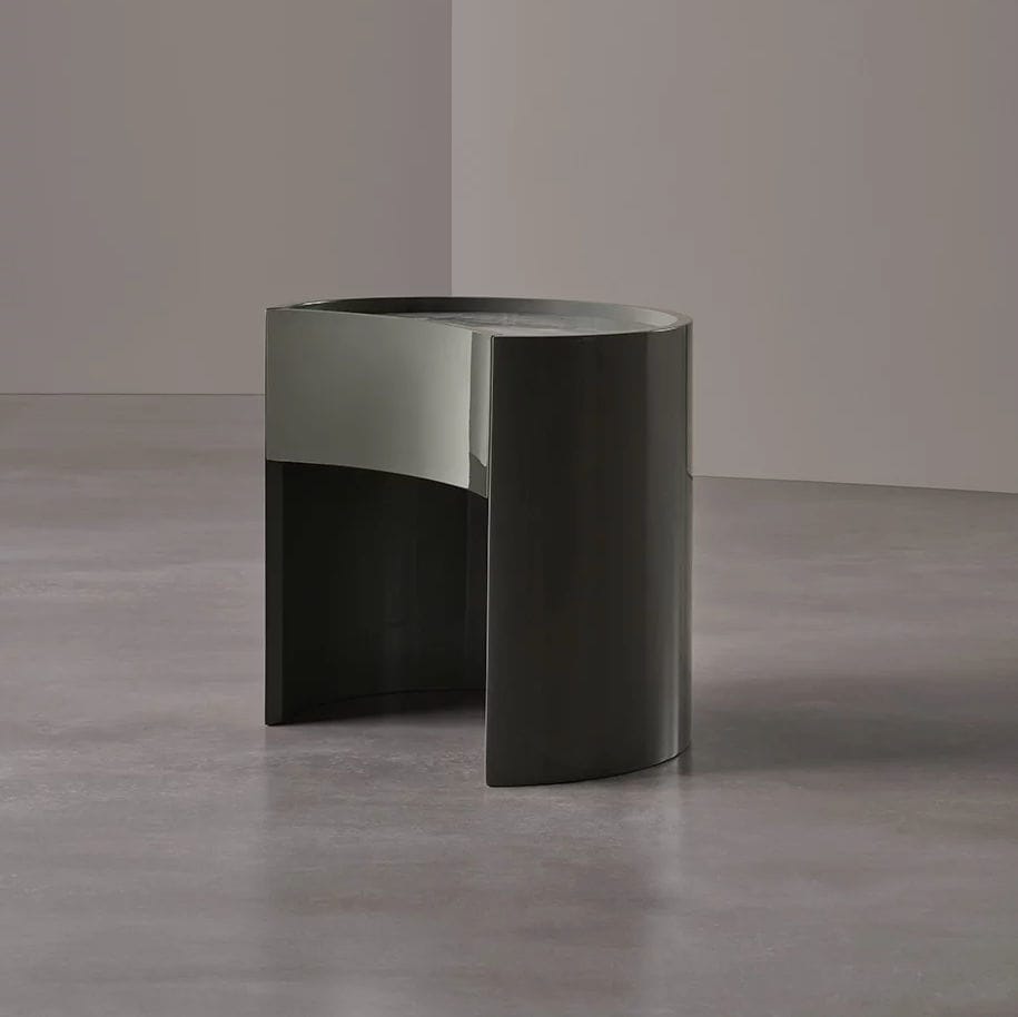 Contemporary bedside table - RONNY - MERIDIANI - lacquered wood ...