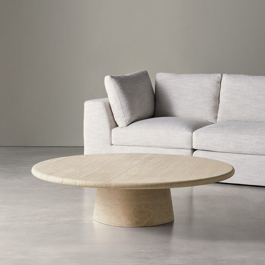 Contemporary coffee table - LEON - MERIDIANI - wooden / marble / wooden ...