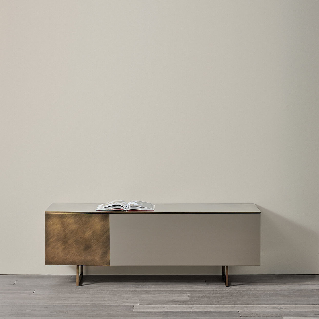 Wall-mounted sideboard - RUBEN - MERIDIANI - contemporary / metal / marble