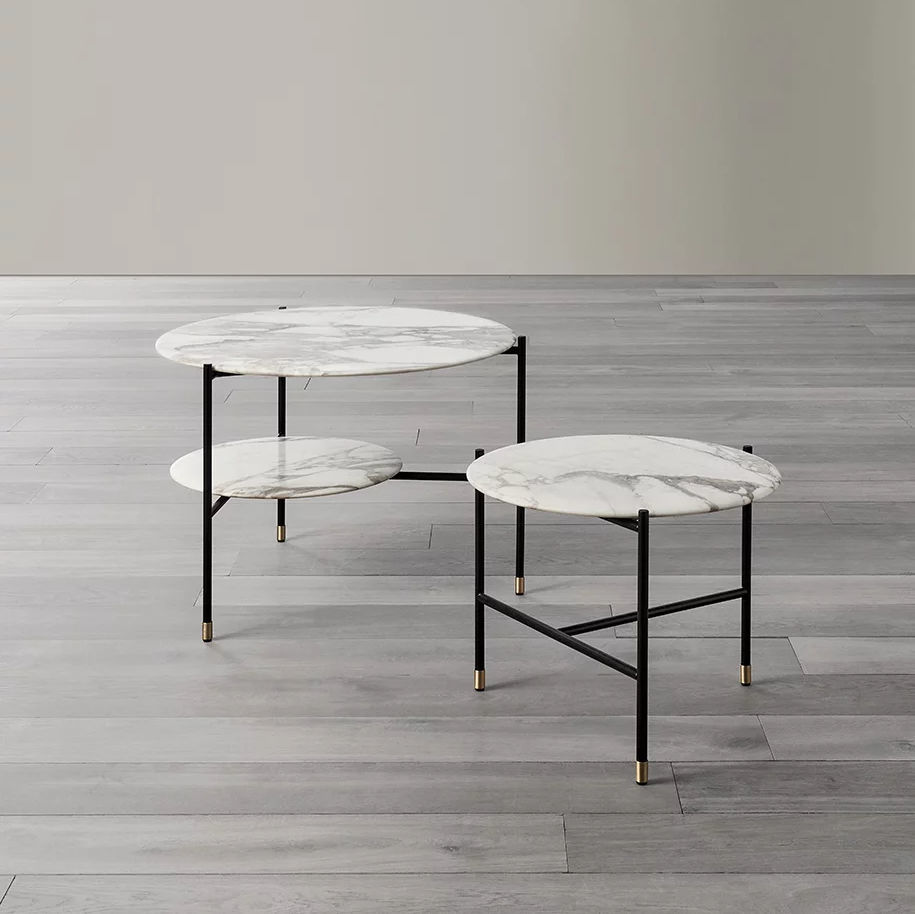 Contemporary side table - ADRIAN - MERIDIANI - glossy lacquered wood ...