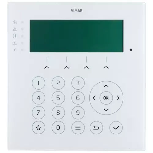Alarm system control keypad - 03817 - VIMAR - wall-mounted