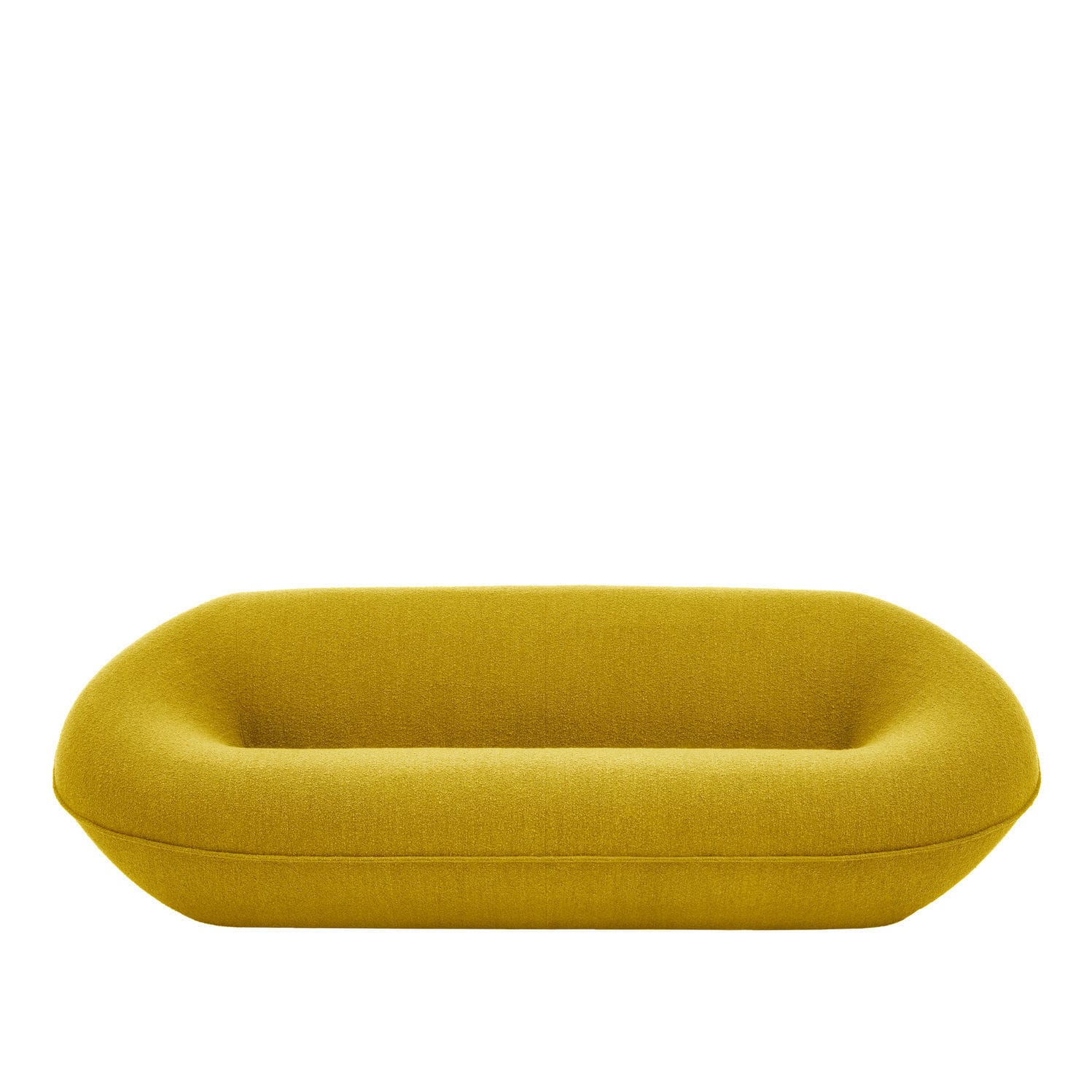 Contemporary sofa - Tortello - B&B Italia - white / gray / brown