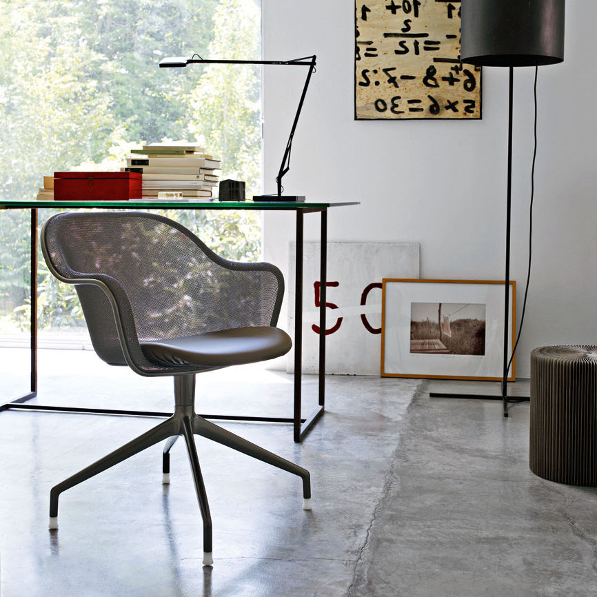 Contemporary office chair - Iuta - B&B Italia - indoor / fabric / leather