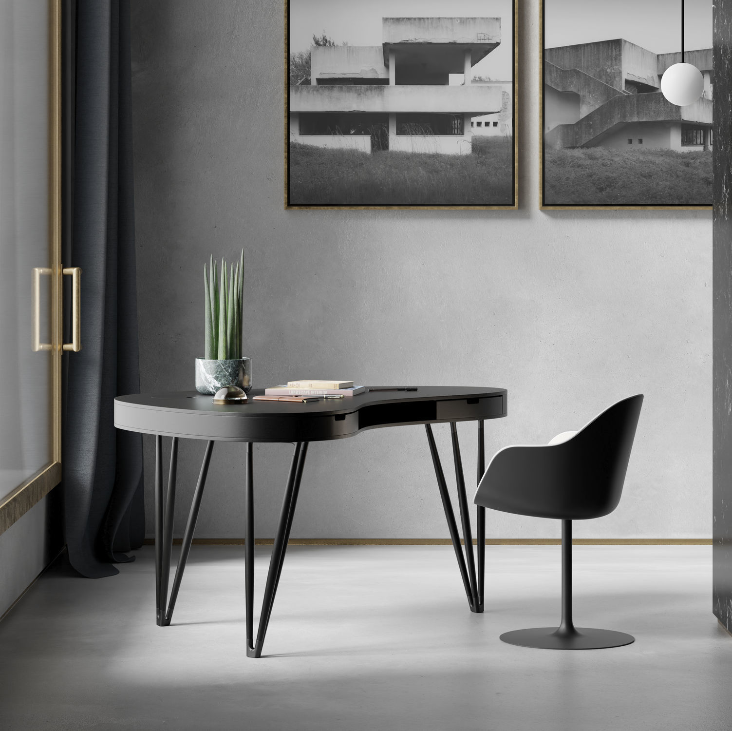 Free-standing desk - PLETTRO / W01 - ALIAS - contemporary / wood veneer ...