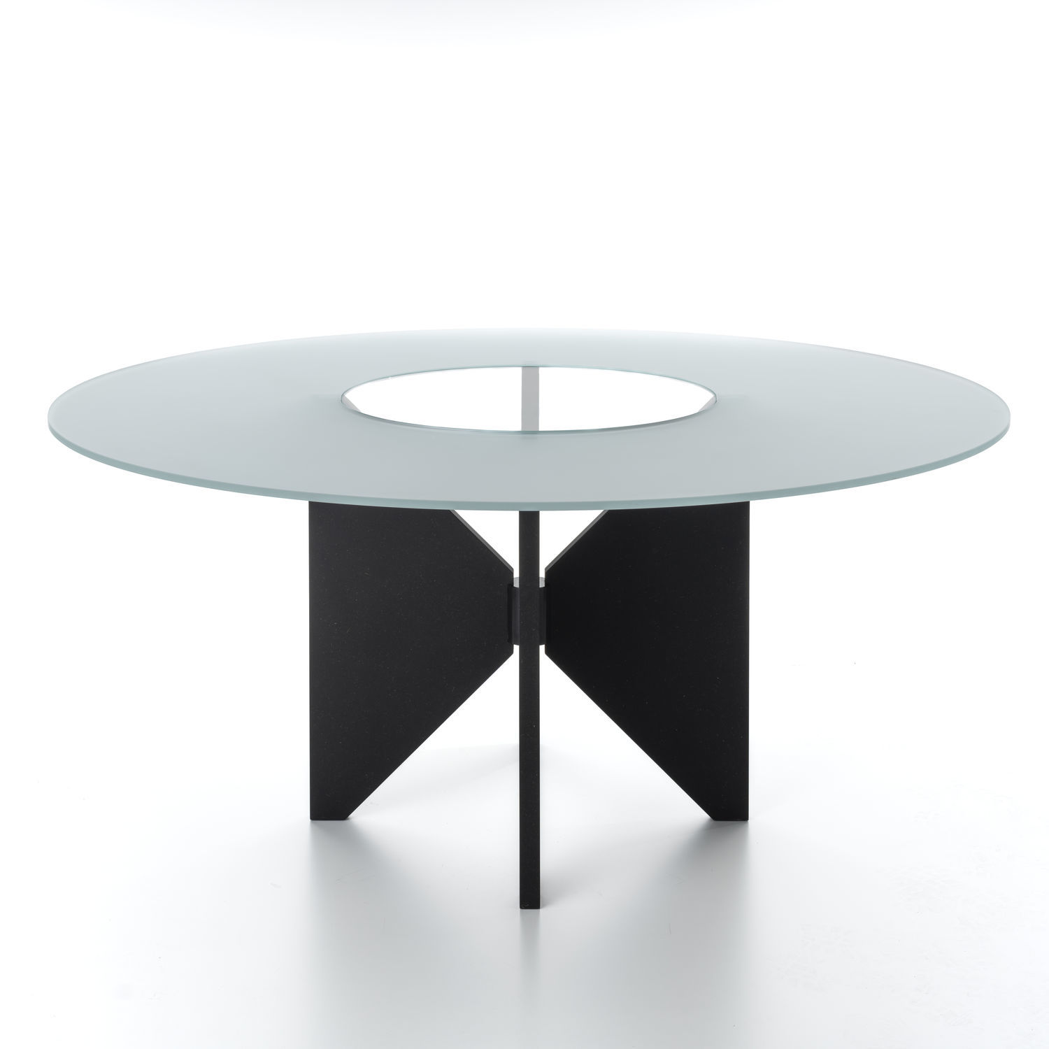 Contemporary table - SATURNO - ALIAS - lacquered MDF / Valchromat® / glass