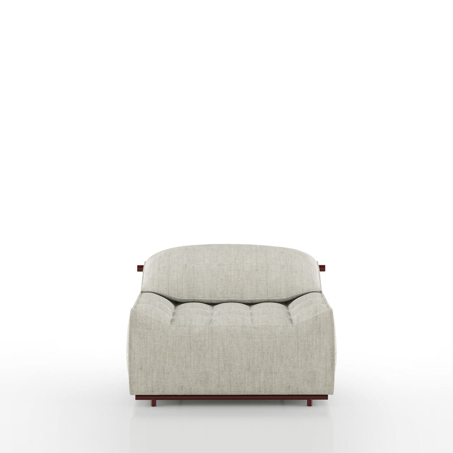 Contemporary armchair - MADDY - ALIAS - leather / synthetic leather / fabric