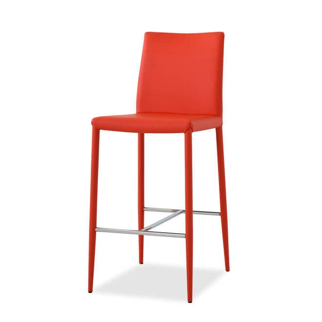 Contemporary bar chair - BEO - Airnova - leather / metal / upholstered