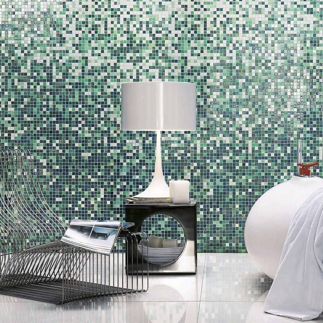 Glass mosaic tile - BEGONIA - BISAZZA - high-gloss / indoor / outdoor