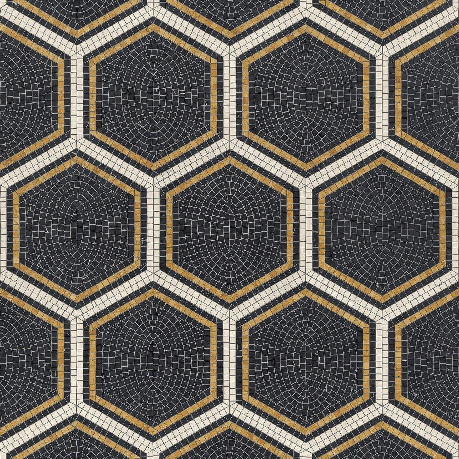 Marble mosaic tile - PIAZZA SCALA NERO - BISAZZA - high-gloss / indoor ...