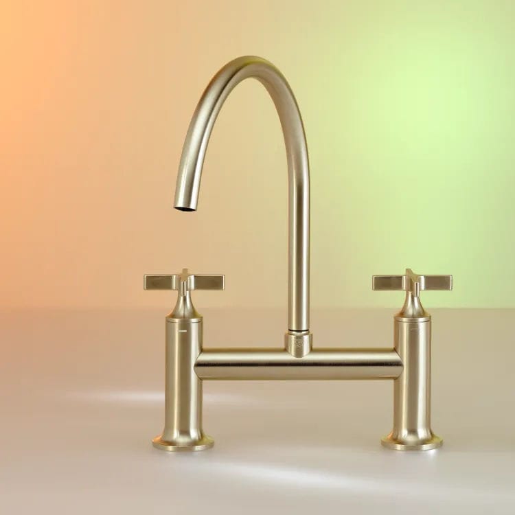 Countertop double-handle mixer tap - VAIA - DORNBRACHT - chromed metal ...