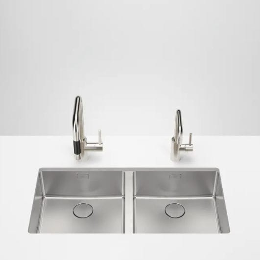 Double kitchen sink - 38 240 004-86 - DORNBRACHT - without drainboard ...