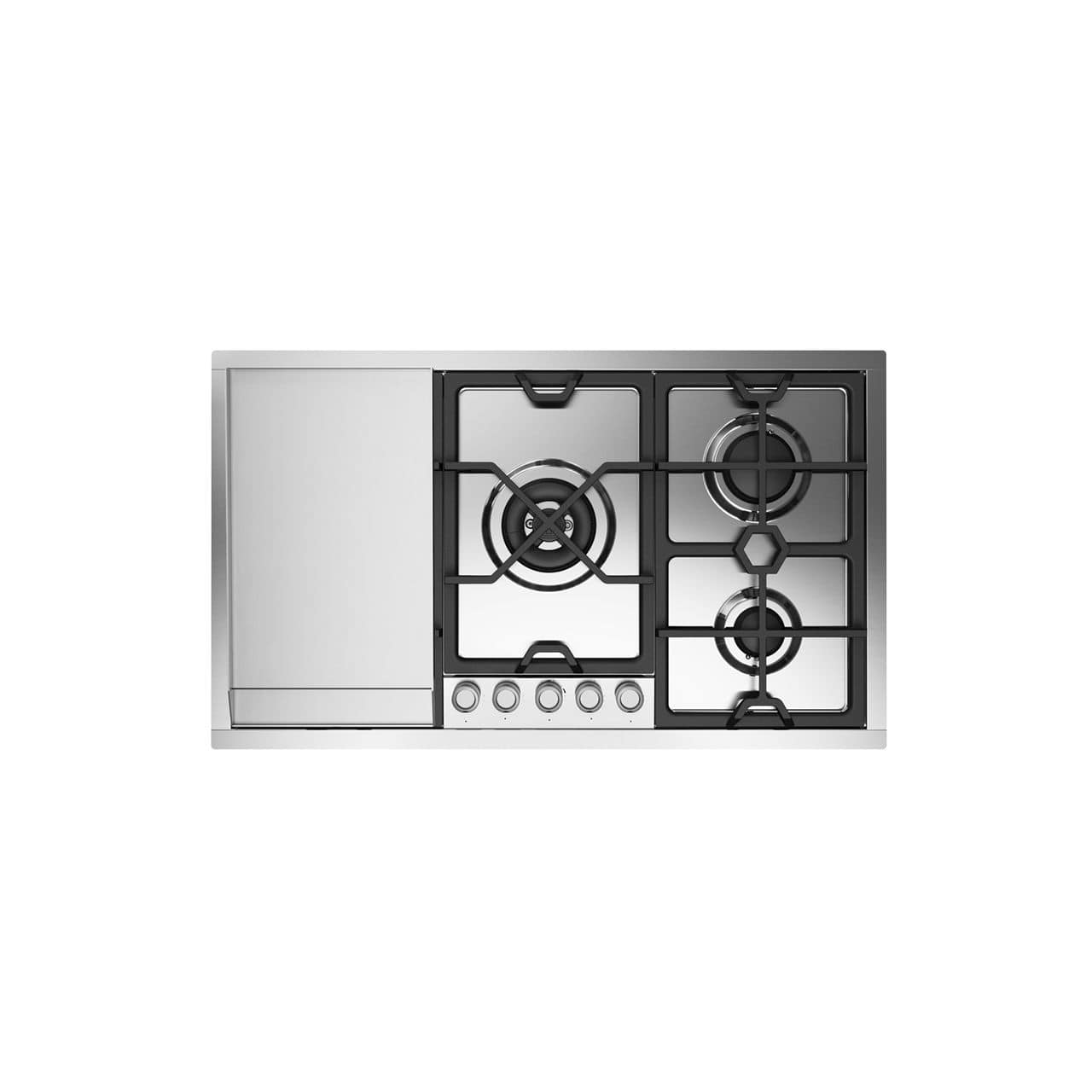 Gas cooktop - HCPMT95FD - ILVE - commercial / 3 burner / countertop