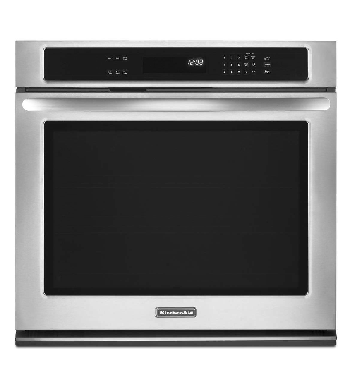 Electric oven - KEBK101BSS - KitchenAid - convection / built-in