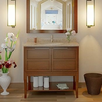 Free-standing washbasin cabinet - 5233 - Deco Lav - solid wood ...