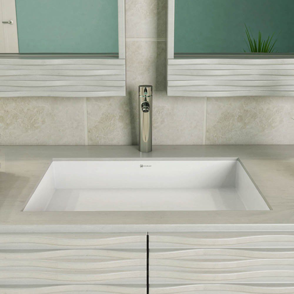 Undercounter washbasin - 1839-24-SSA - Deco Lav - Solid Surface ...