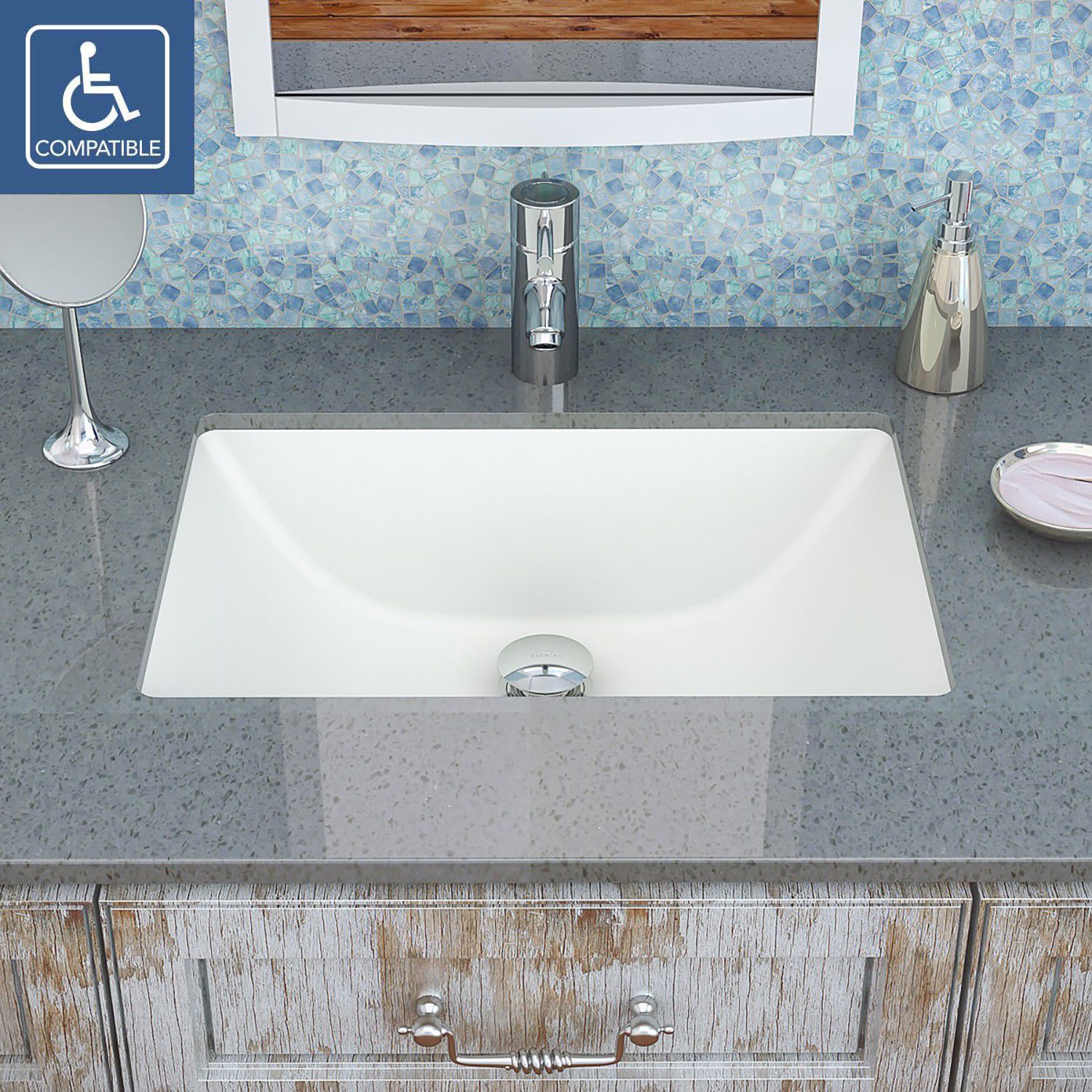 Undercounter washbasin - 1402 - Deco Lav - ceramic / handicapped ...